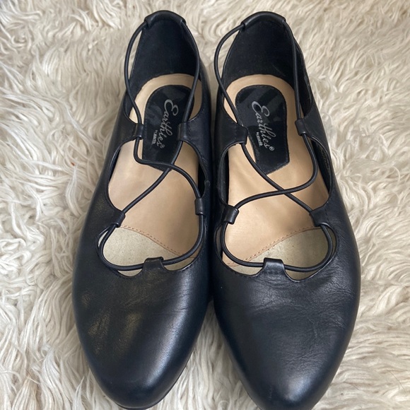 Earthies | Shoes | Earthiest By Earth Gently Worn Black Leather Rubber Essen Shoes | Poshmark